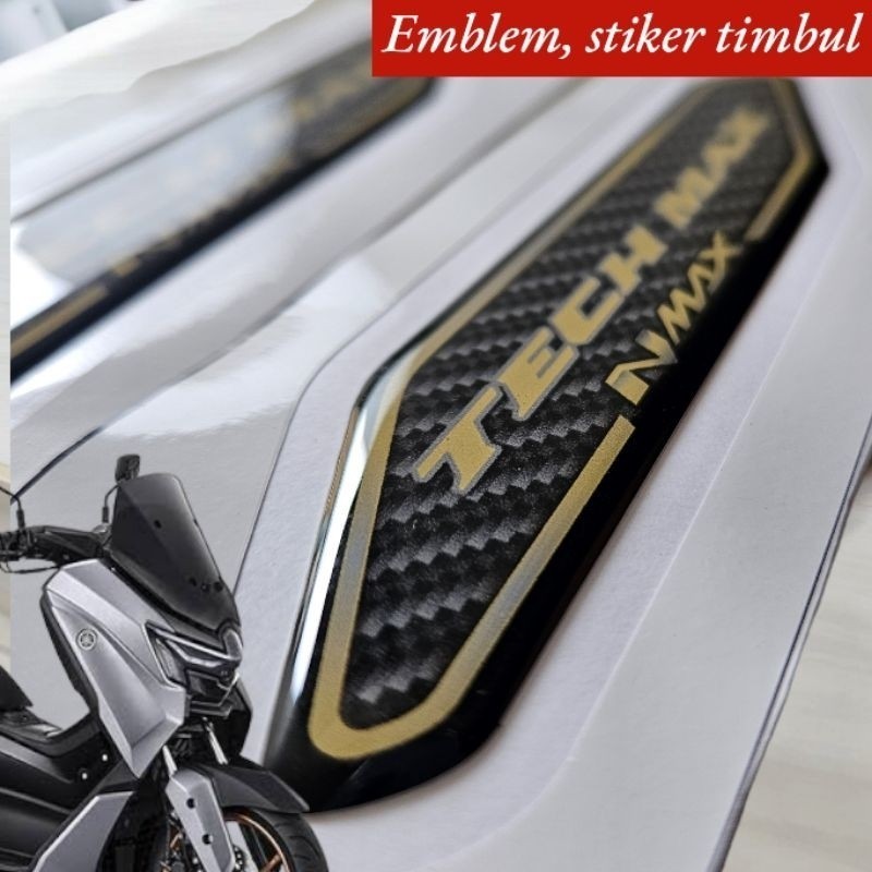 Jual Emblem Logo TECHMAX Nmax Turbo Techmax Neo stiker tebal | Shopee ...