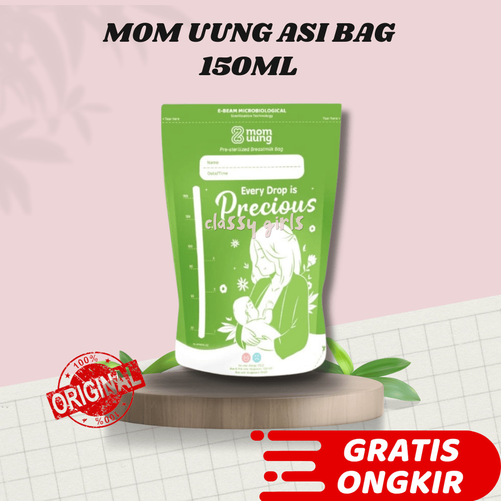 Jual MOM UUNG KANTONG ASI PRE-STERILIZED BREASTMILK BAG 150 ML | Shopee Indonesia