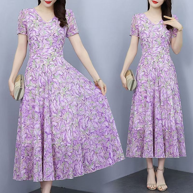 Jual Fanmu Gaun Gaya Korea Baru Gaun Sifon Bunga Shopee Indonesia