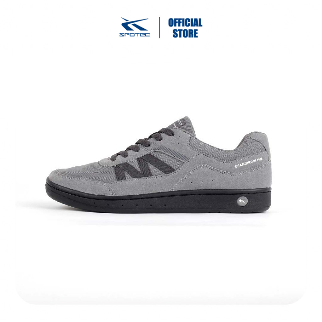 Jual Spotec Sneakers Tanuki Sepatu Sneakers Pria Wanita - Abu Hitam ...