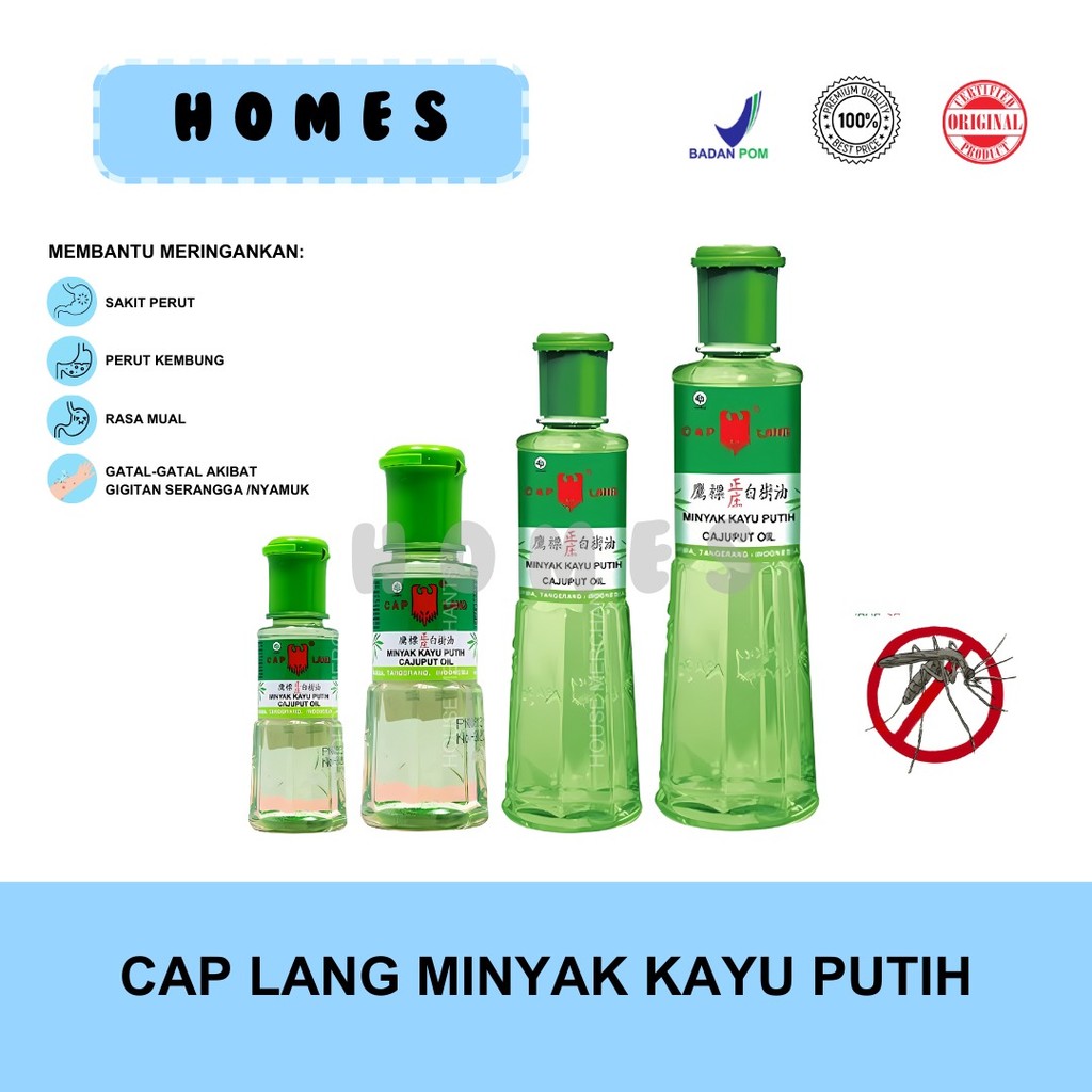 Jual Cap Lang Minyak Kayu Putih (15ml, 30ml, 60ml, 120ml) | Shopee Indonesia