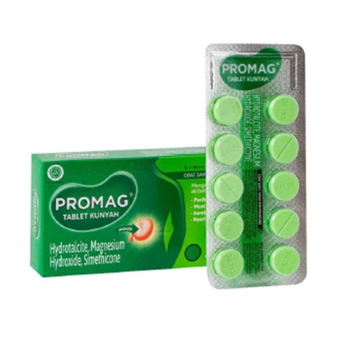 Jual Promag Tablet Obat Kunyah 1 Blister/Strip 10s | Shopee Indonesia