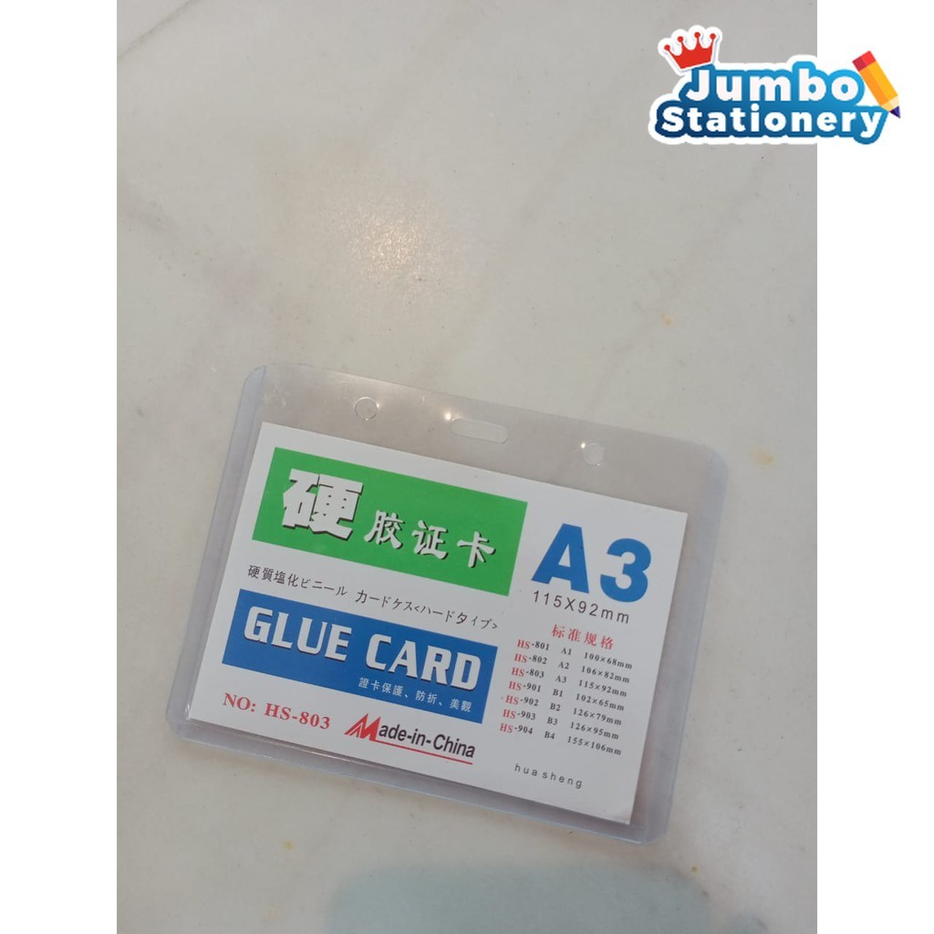 Jual Card Case Name Tag GLUE CARD A3 | Shopee Indonesia