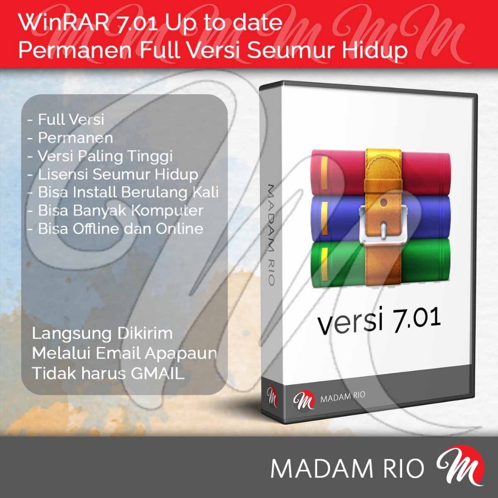 Jual WINRAR Original Archiver 2024 License Key Nama Sendiri GRATIS ...