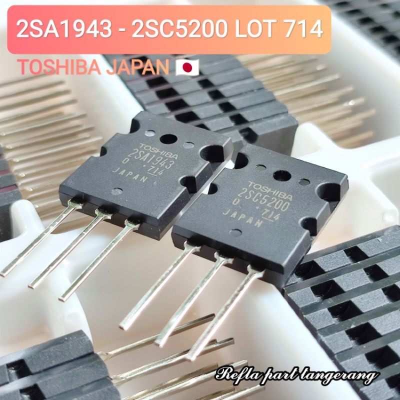 Jual TRANSISTOR FINAL 2SC5200 C5200 - 2SA1943 A1943 LOT 714 ORI JAPAN | Shopee Indonesia