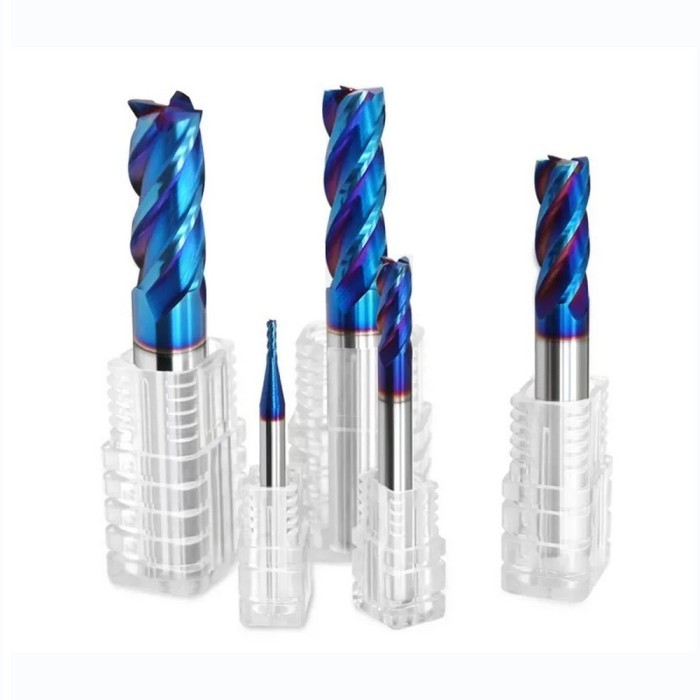 Jual Endmill 4 4F Carbide End Mill 4 mm HRC65 4 X 50L Pisau Milling Panjang 50 mm | Shopee Indonesia