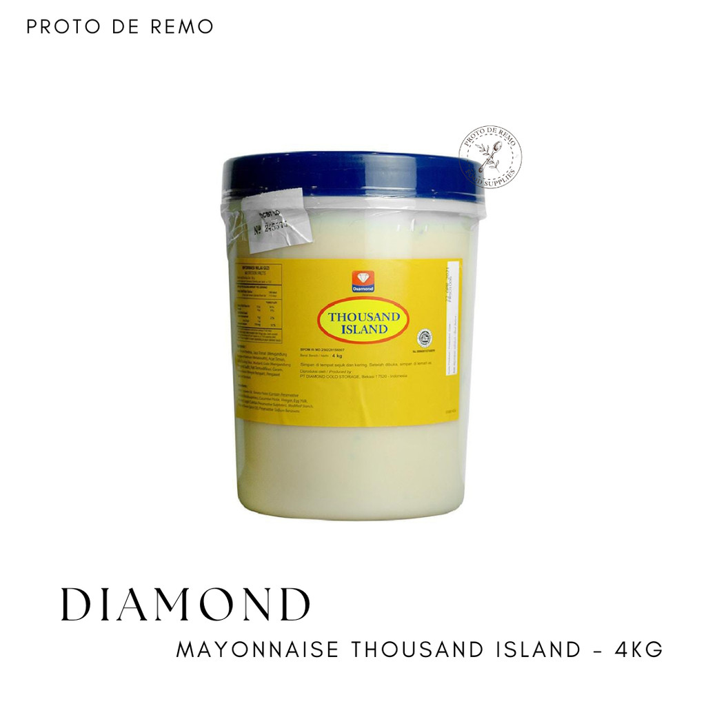 Jual Diamond Mayonnaise Thousand Island Dressing Sauce - 4KG | Shopee ...