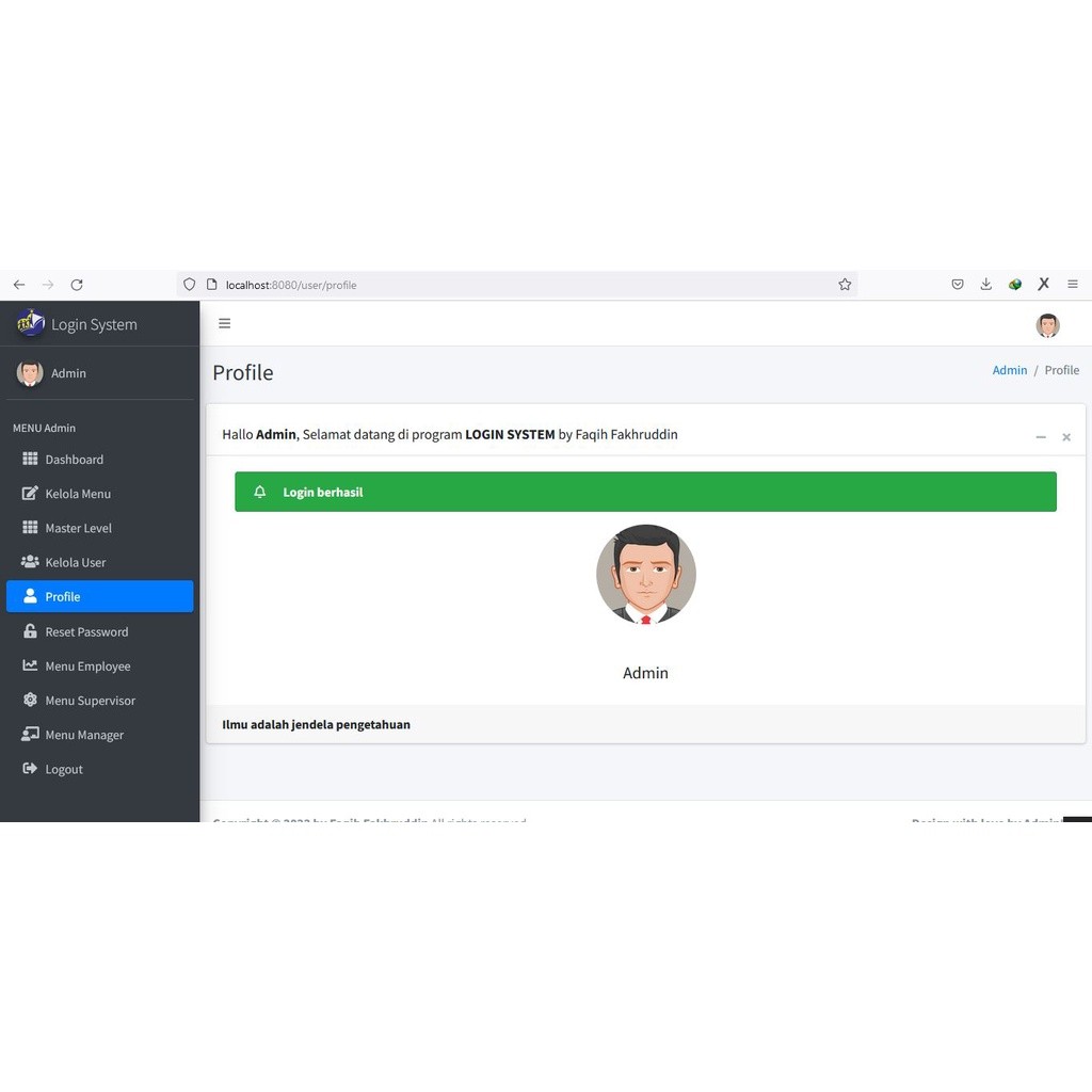 Jual Source Code Sistem Login Multi User dan Multi Level dengan ...