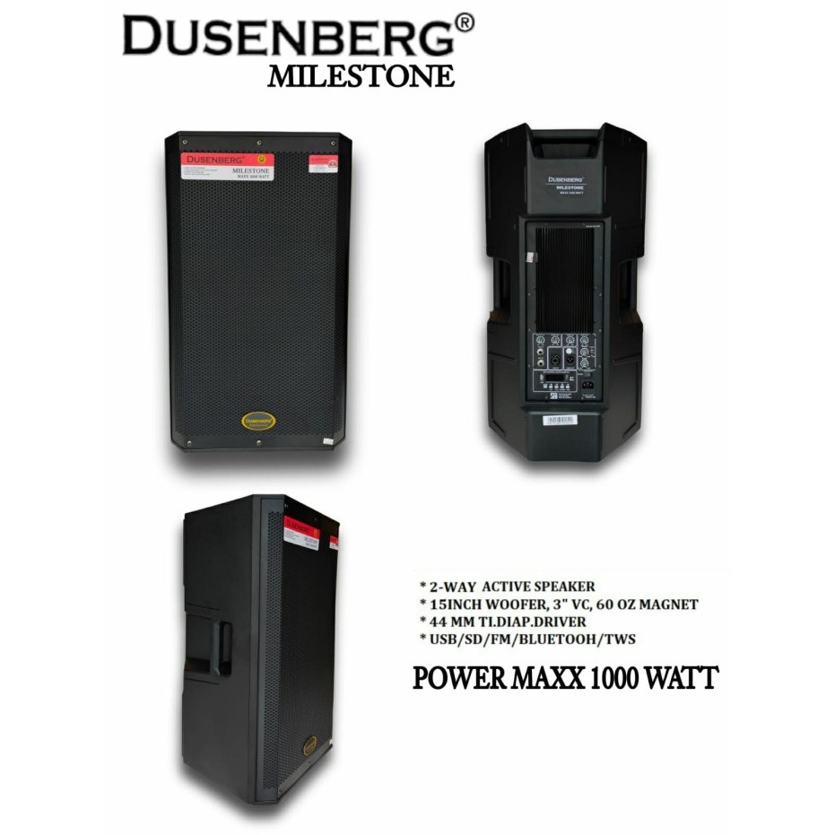 Jual Speaker Aktif 15 Inch Dusenberg Milestone 1000Watt Original 1pc ...