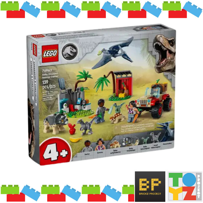 Jual Lego 76963 Jurassic World - Baby Dinosaur Rescue Center | Shopee ...