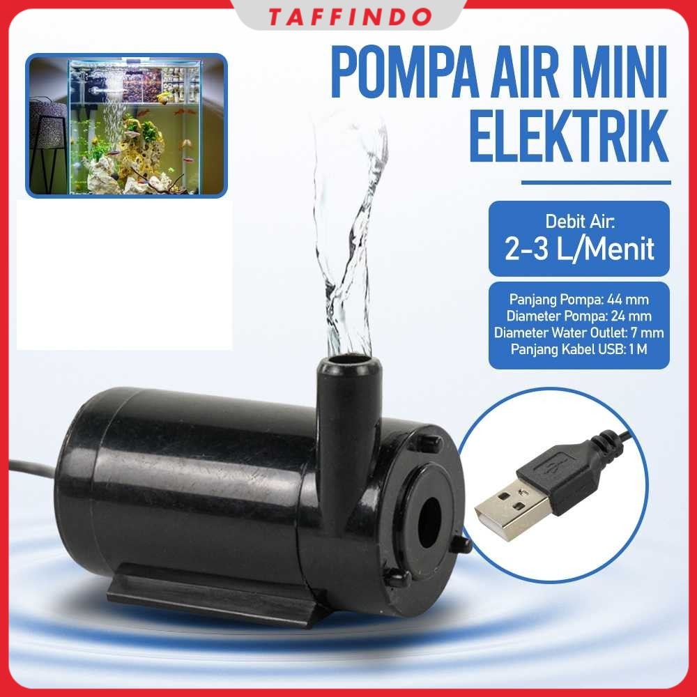 Jual TaffHOME Pompa Air Mini Elektrik Mikro Water Diaphragm Pump USB DC ...