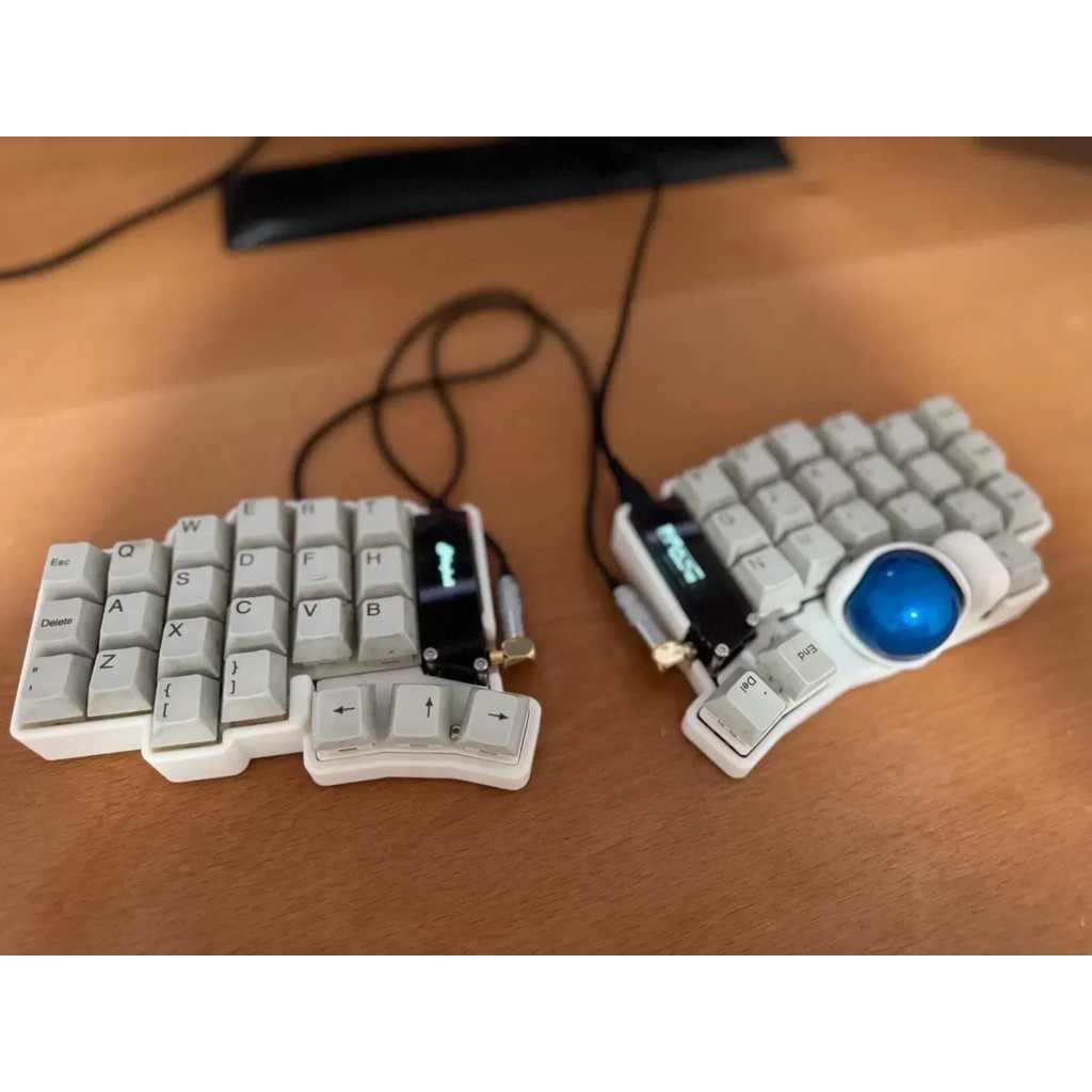 Jual Keyball 39/44/61 Split Keyboard Kit Custom Wired Single-mode Three ...