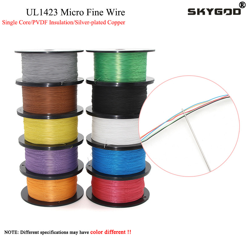 Jual 5~100m UL1423 PTFE Wire Silver Plated Single Core Cable (No Scroll ...