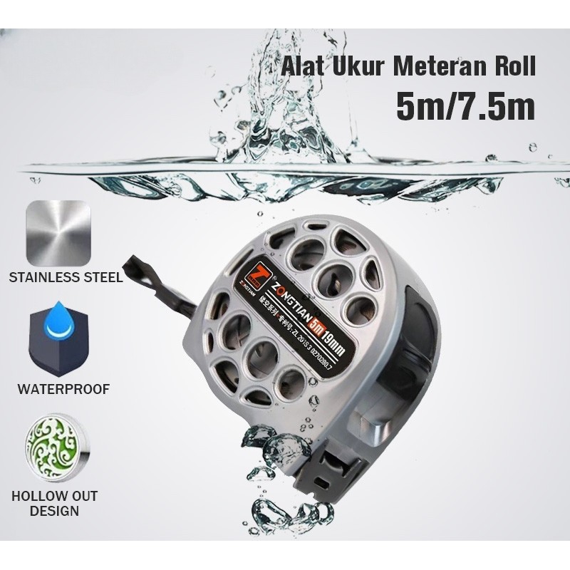 Jual 7.5m Alat Ukur Meteran Roll ABS 5m/7.5m Panjang Ketebalan Baja ...