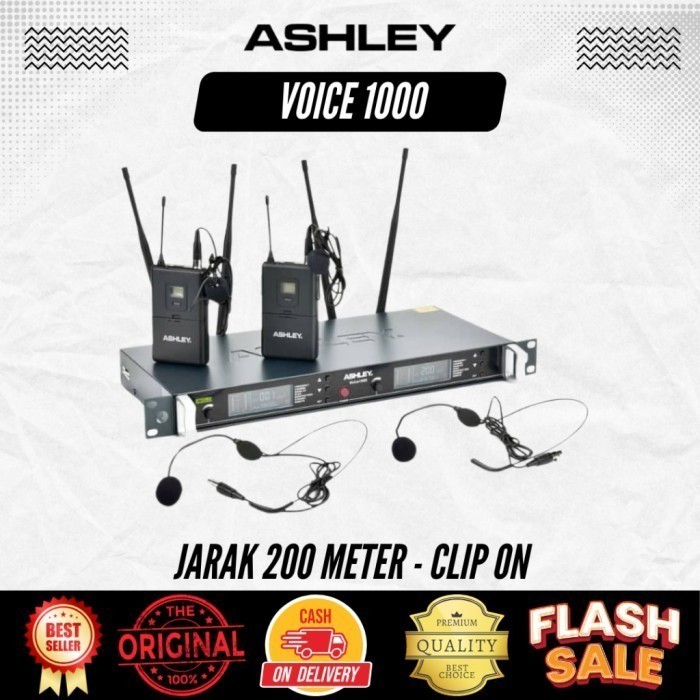 Jual Mic Wireless Ashley Voice 1000 JJ HH Original Produk Original ...