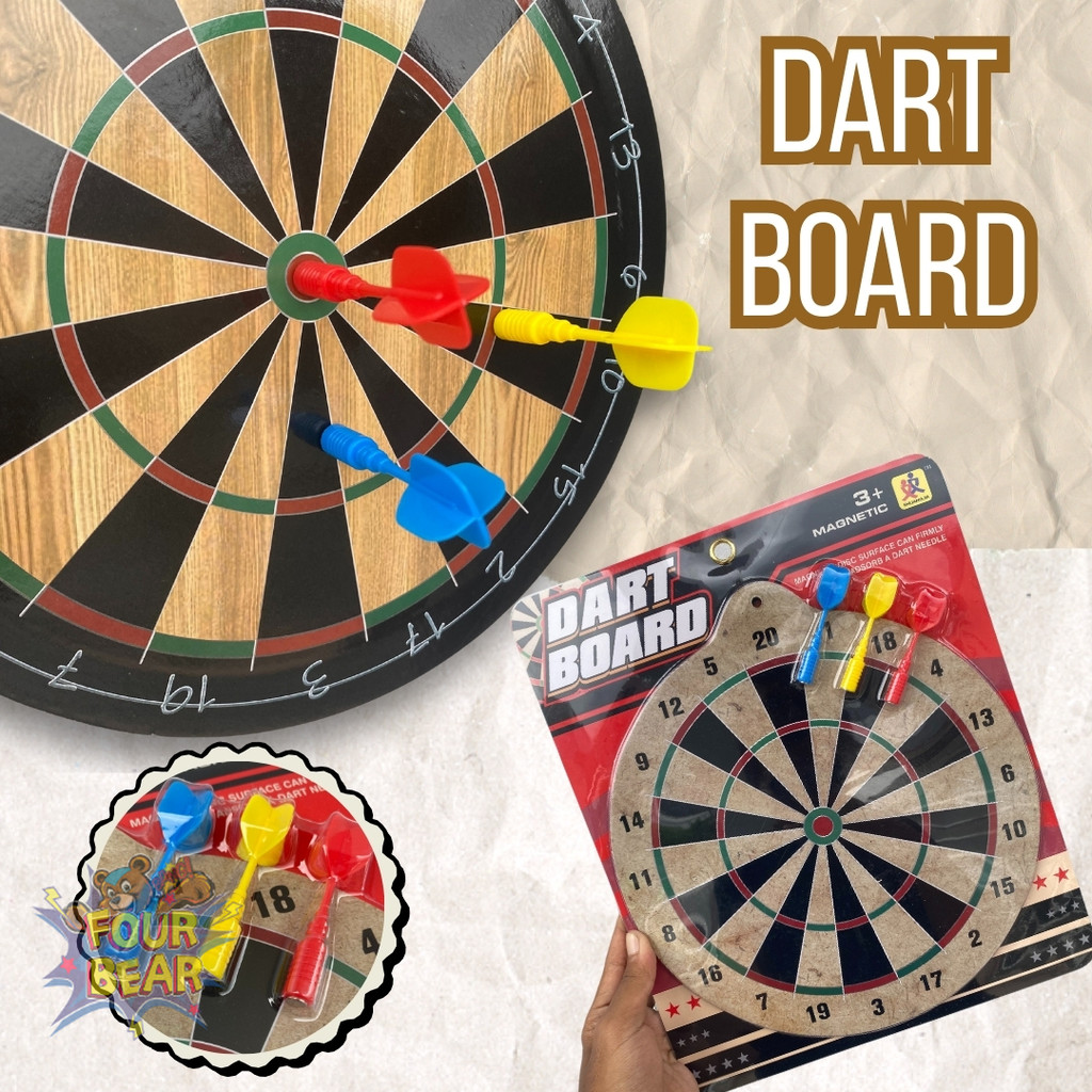 Jual Mainan Olahraga Dart Magnetik Panahan Dinding Papan Busur Aman ...