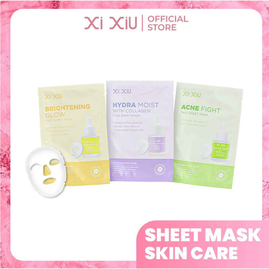 Jual ️Domestika ️ Xi XiU FACE SHEET MASK SKINCARE XIXIU ACNE BRIGHT ...