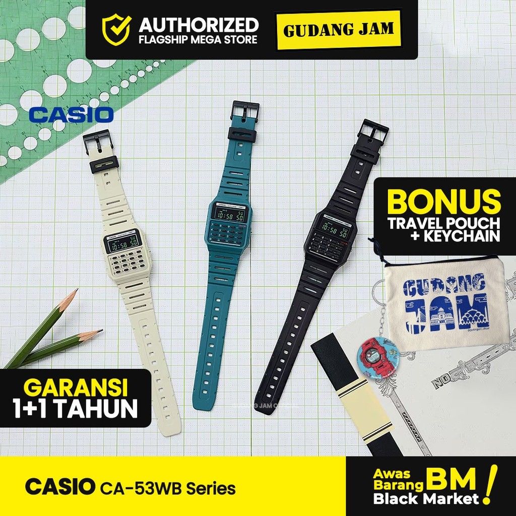 Jual Casio Pria Wanita CA-53WB-3BDF CA-53WB-3B CA-53WB CA53WB CA 53WB ...