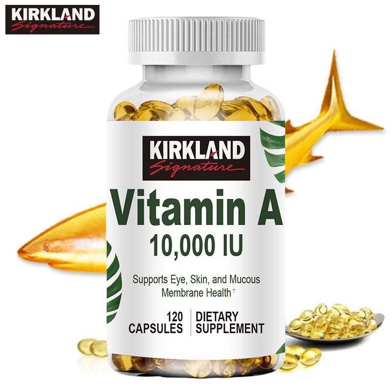 Jual Natural Vitamin A 10,000 IU Capsules Prevent Night Blindness and ...