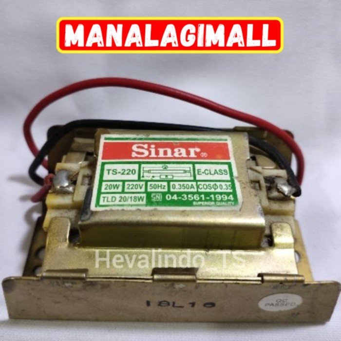 Jual Trafo Sinar 10w 40w 45w 20w Ballast lampu Neon Trafo lampu neon ...