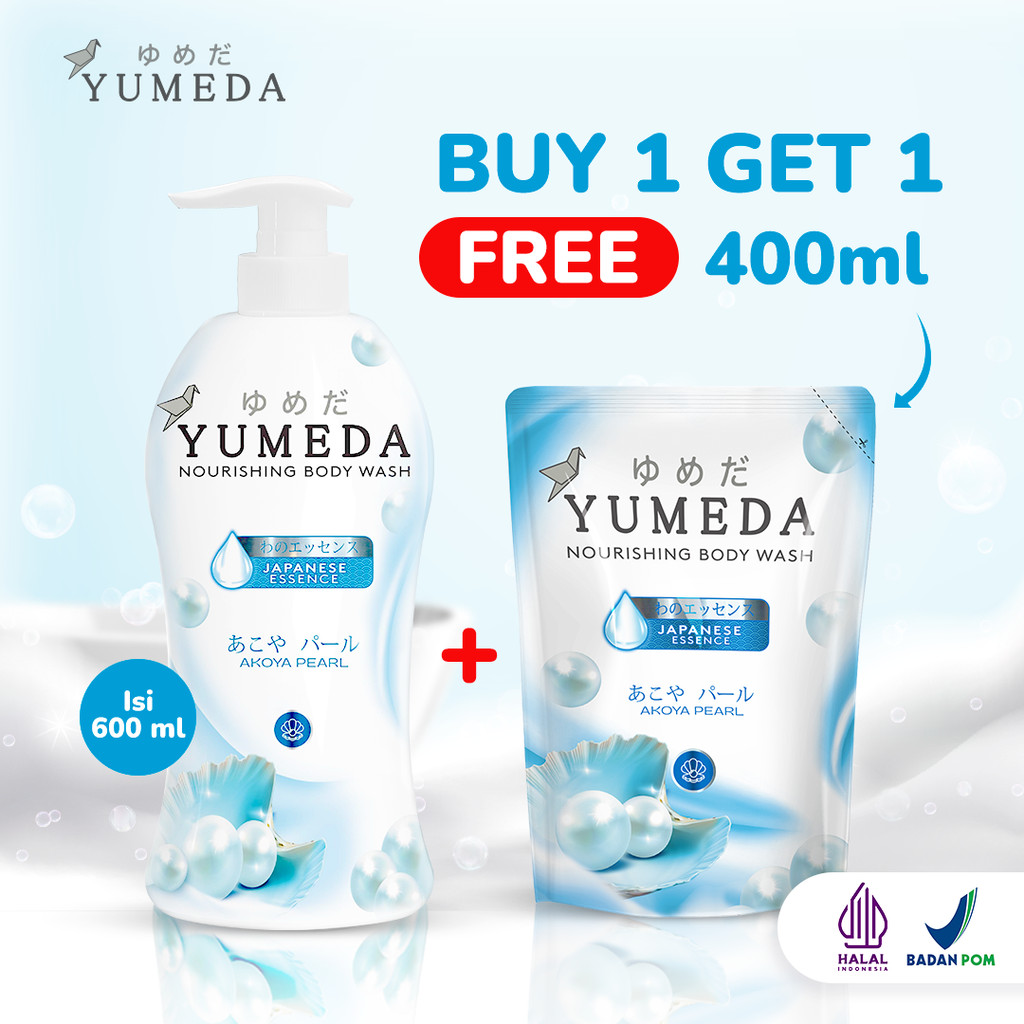 Jual [BUNDLING] YUMEDA Nourishing Body Wash Akoya Pearl Pump Bottle ...