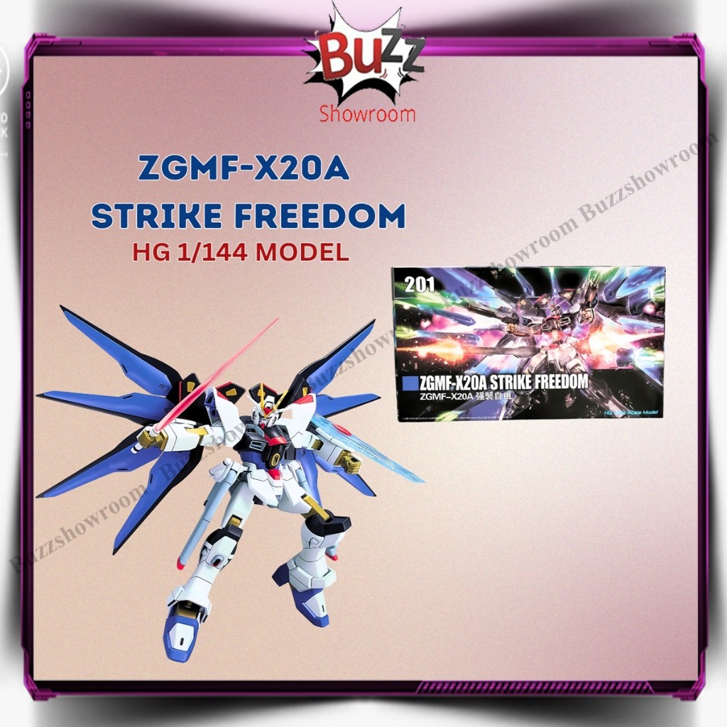 Jual LETERSHOP Strike Freedom Fighter HG 1/144 Deformation Figure ...
