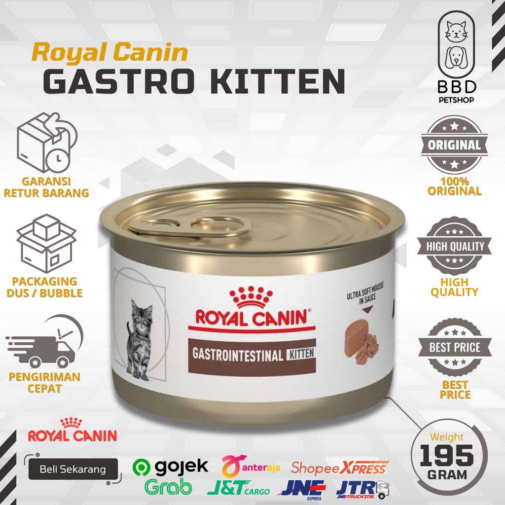 Jual Royal Canin Gastro Intestinal Kitten Canned 195gr | Shopee Indonesia