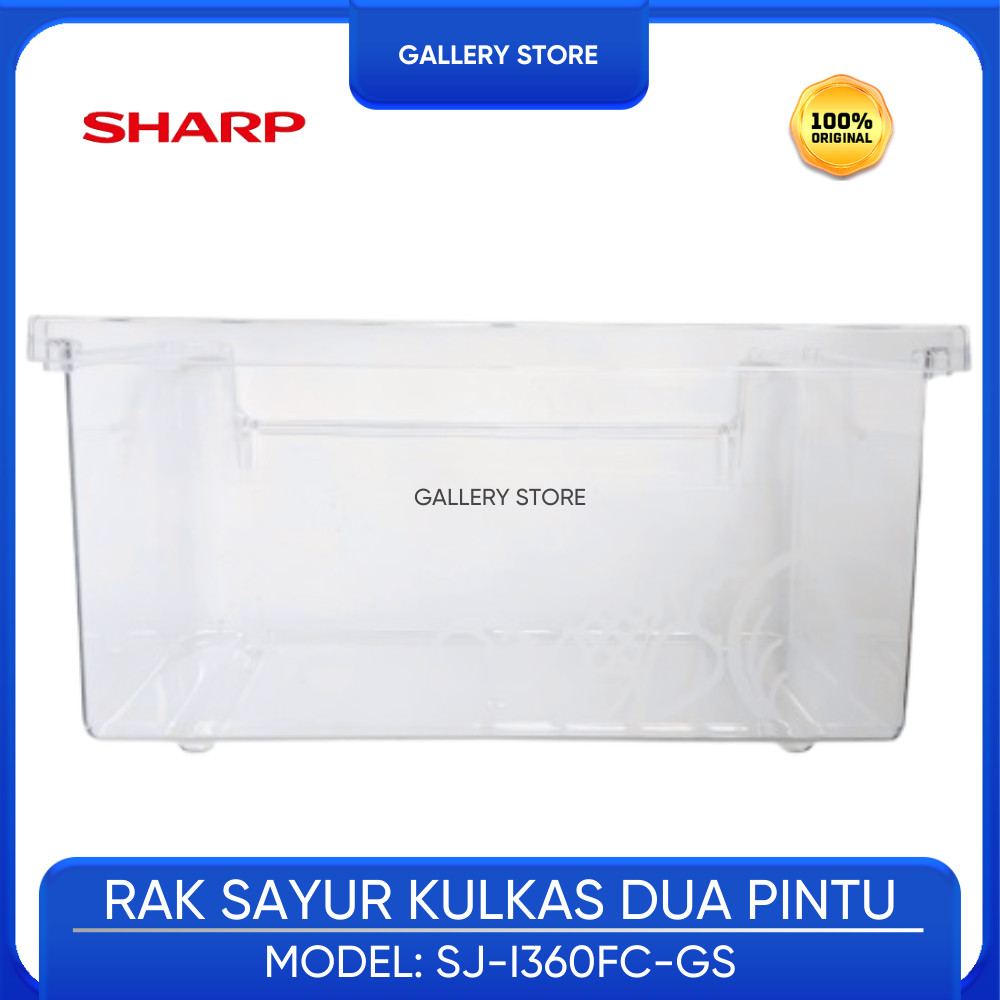 Jual Rak Vegetable Sayur Dan Buah Kulkas 2 Pintu SHARP SJ-I360FC-GS ...