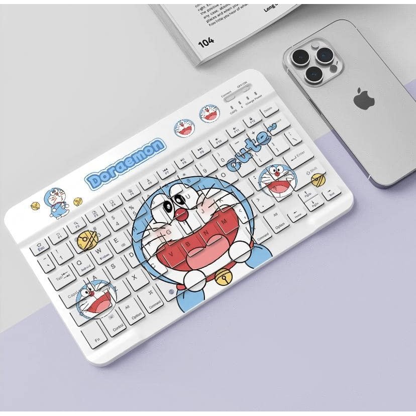 Jual Cute Dingdang Cat Pattern Wireless Bluetooth Keyboard Youthful and ...