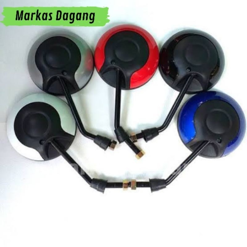 Jual Spion Motor Batok Bulat Warna Motor Honda Scoopy Genio Tangkai ...