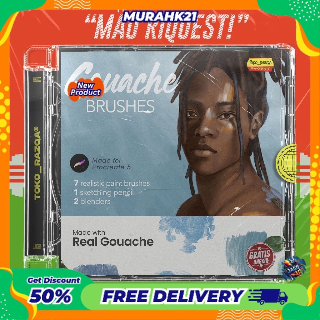 Jual Ultimate Gouache Brushes for Procreate PROCEATEBRUSH | Shopee ...