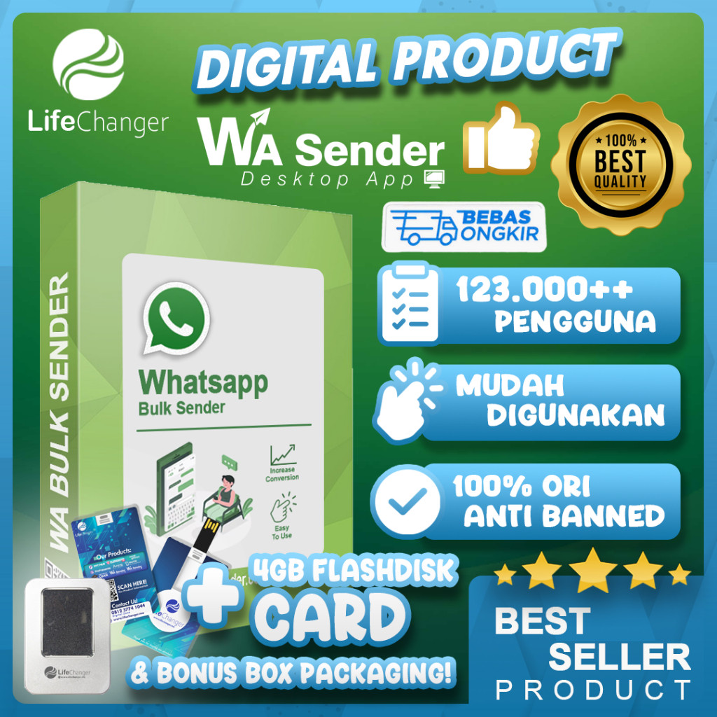 Jual WA Sender Bot Master Whatsapp Blast Support Windows | Shopee Indonesia
