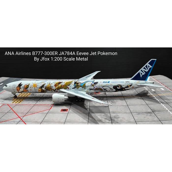 Jual KL58 ANA Airlines B777-300ER JA784A Eevee Jet Pokemon By Jfox 1:200 Scale Metal | Shopee ...