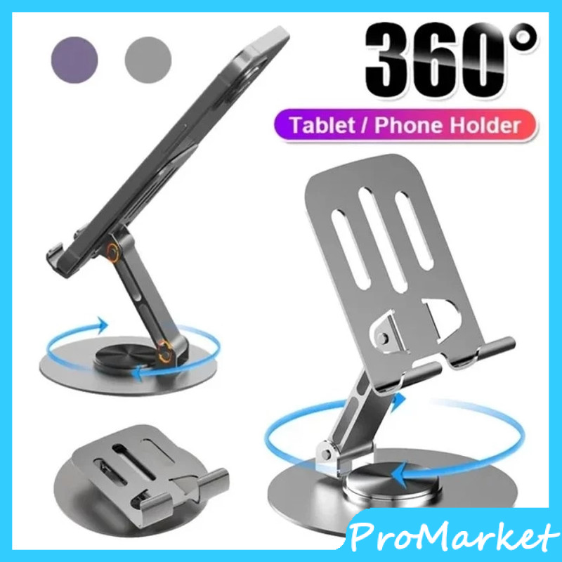 Jual Holder Besi Metal Aluminium Rotasi 360 Derajat Holder Phone Tablet ...