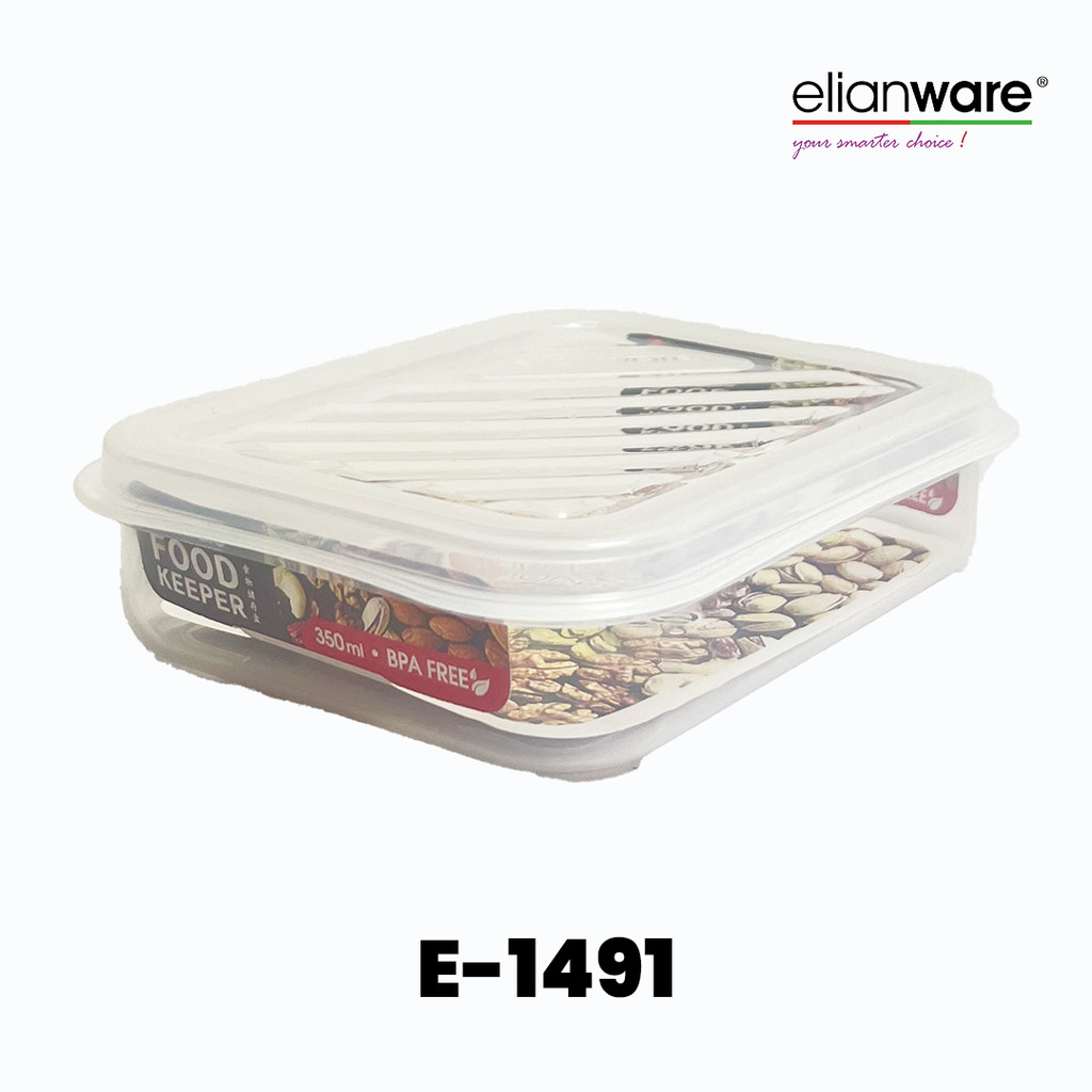 Jual Elianware Food Keeper 350ml Rectangle Food Container BPA Free ...
