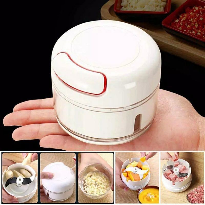Jual Mini Chopper Penghalus Bawang Cabe Daging Speedy Blender Tarik ...