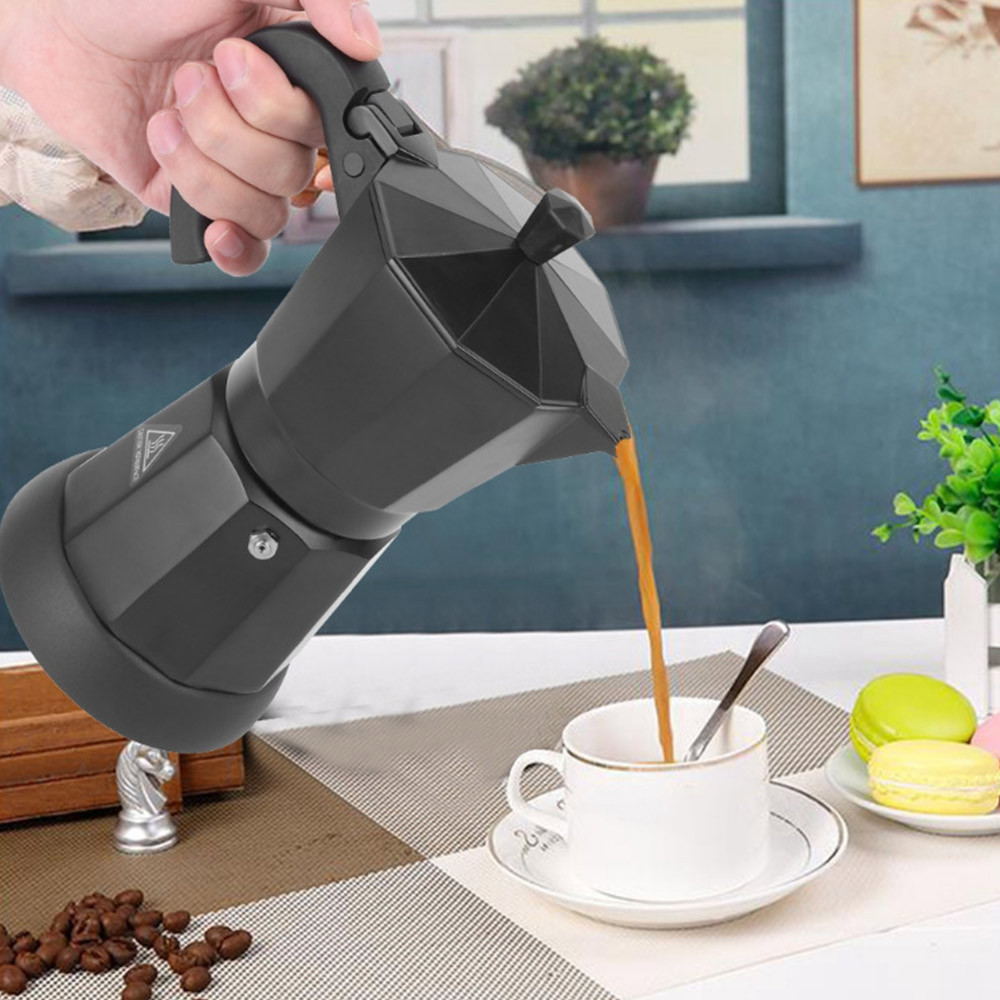 Jual Mocha Pot Aluminum Coffee Pot Plug-In Coffee Appliance Coffee Pot ...