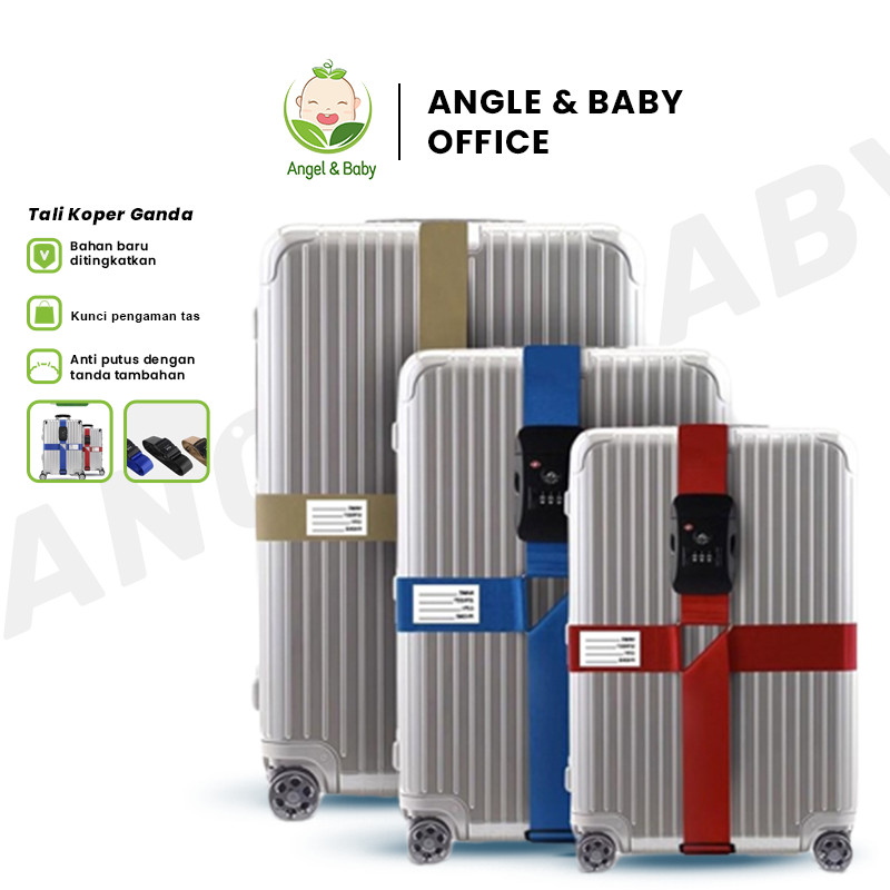 Jual Luggage strap tag TSA Customs Lock Luggage Cross Straps Straps ...