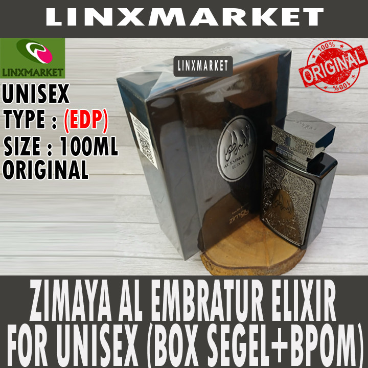 Jual AFNAN ZIMAYA AL EMBRATUR ELIXIR FOR UNISEX EDP 100ML (BOX SEGEL ...