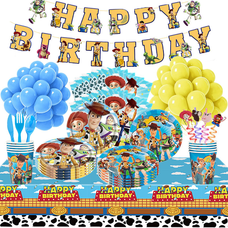 Jual Toy Story Birthday Party Decoration Supplies Jessie Buzz Lightyear ...