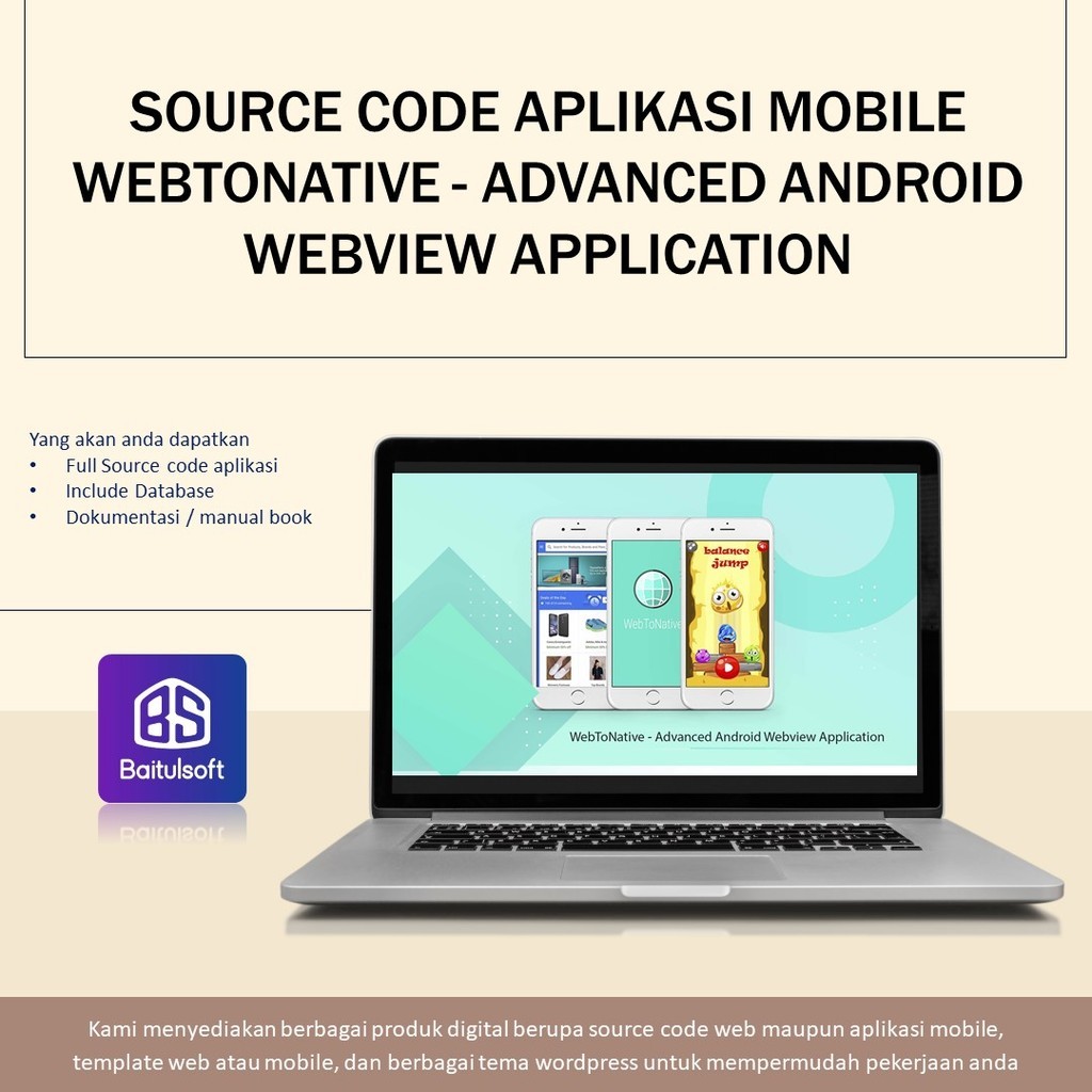 Jual SOURCE CODE APLIKASI MOBILE WEBTONATIVE - ADVANCED ANDROID WEBVIEW APPLICATION | Shopee ...