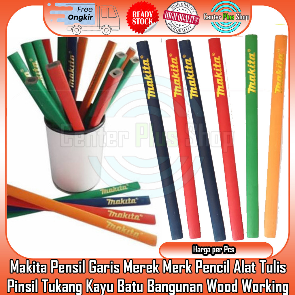 Jual Makita Pensil Garis Merek Merk Pencil Alat Tulis Pensel Pinsil ...