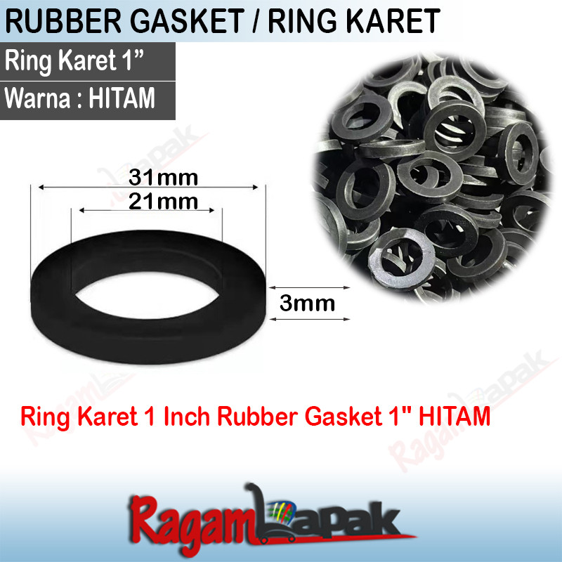 Jual Ring Karet 1 Inch Rubber seals Ring Karet 1" HITAM OC32H | Shopee ...