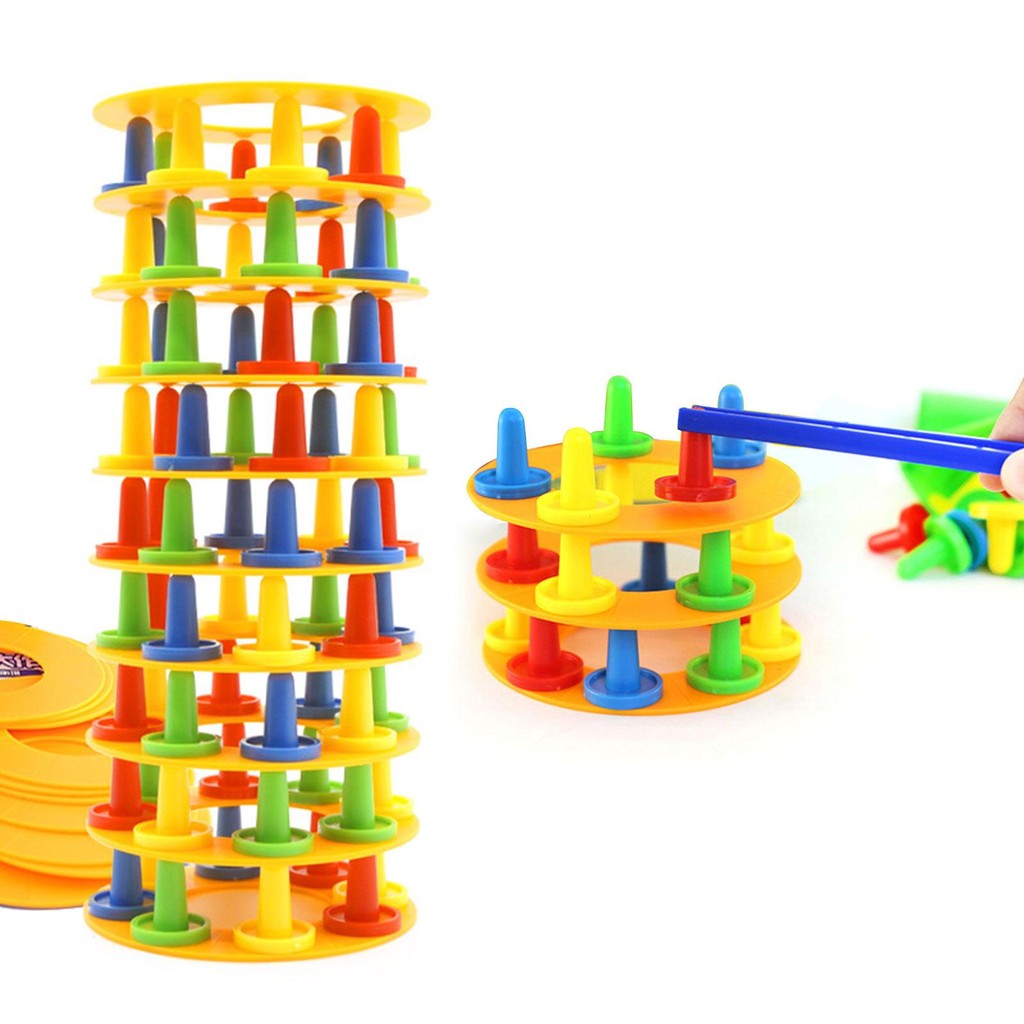 Jual Balance Stacking Blocks Game for Kids Adults Educational 2 Players ...