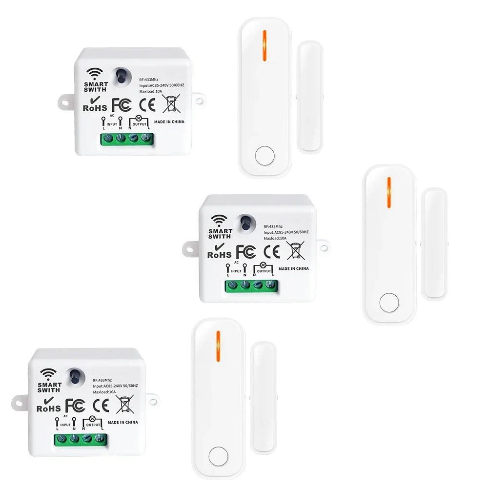 Jual RF Contact Sensor Door and Window Open/Closed Detectors AC110V ...