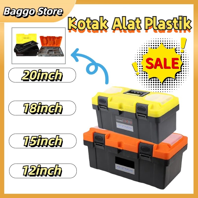 Jual Tool Box/Tool Box Besar Plastik/12-20 Inch Kotak Perkakas Bahan ...