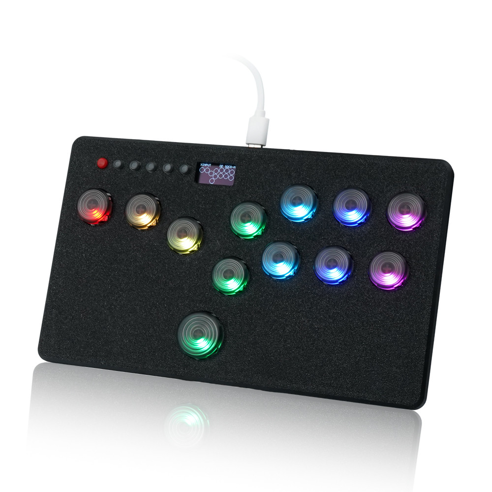 Jual Flatbox LED HitBox Controller For PS4 FightStick HotSwap Kailh ...
