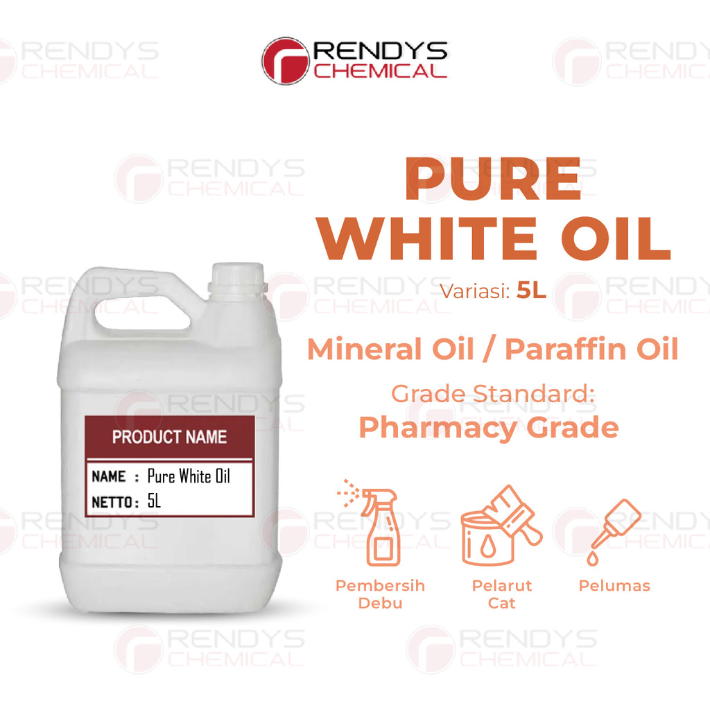 Jual Pure White Oil 5 Liter // Pure Mineral Oil - 5 Liter | Shopee ...