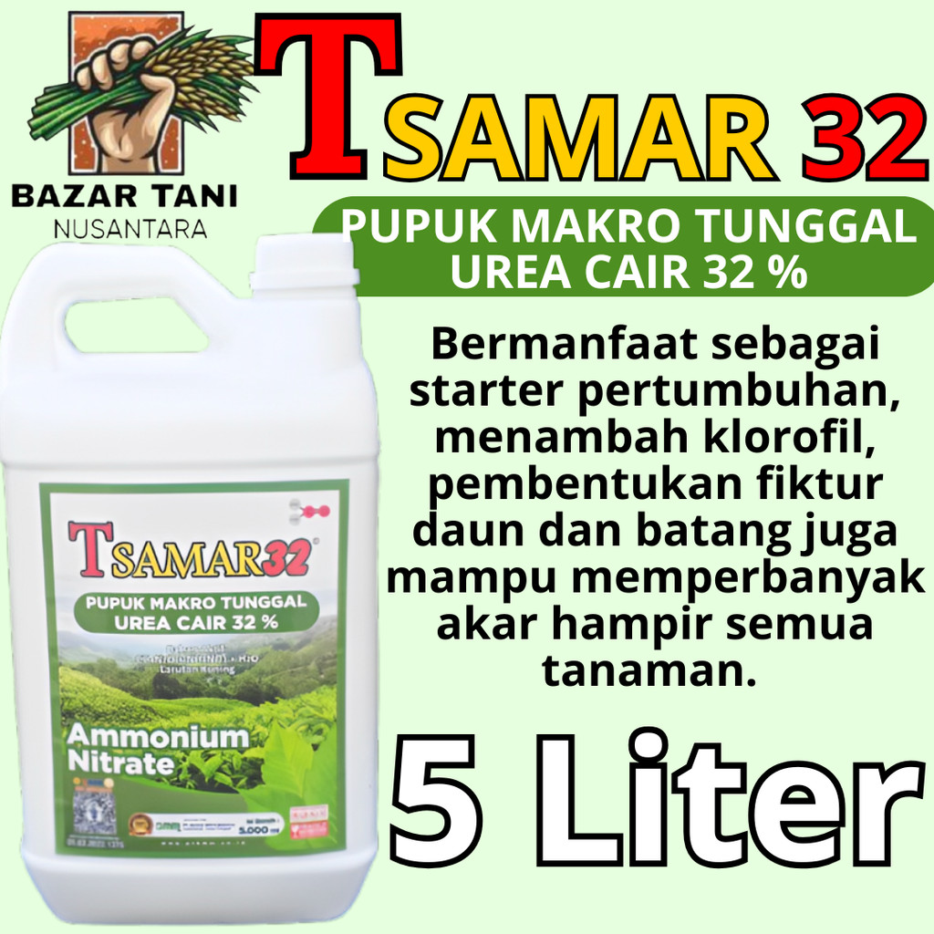 Jual Urea CAIR TSAMAR 5 LITER PENDAMPING PUPUK TABUR AMMONIUM NITRATE ...