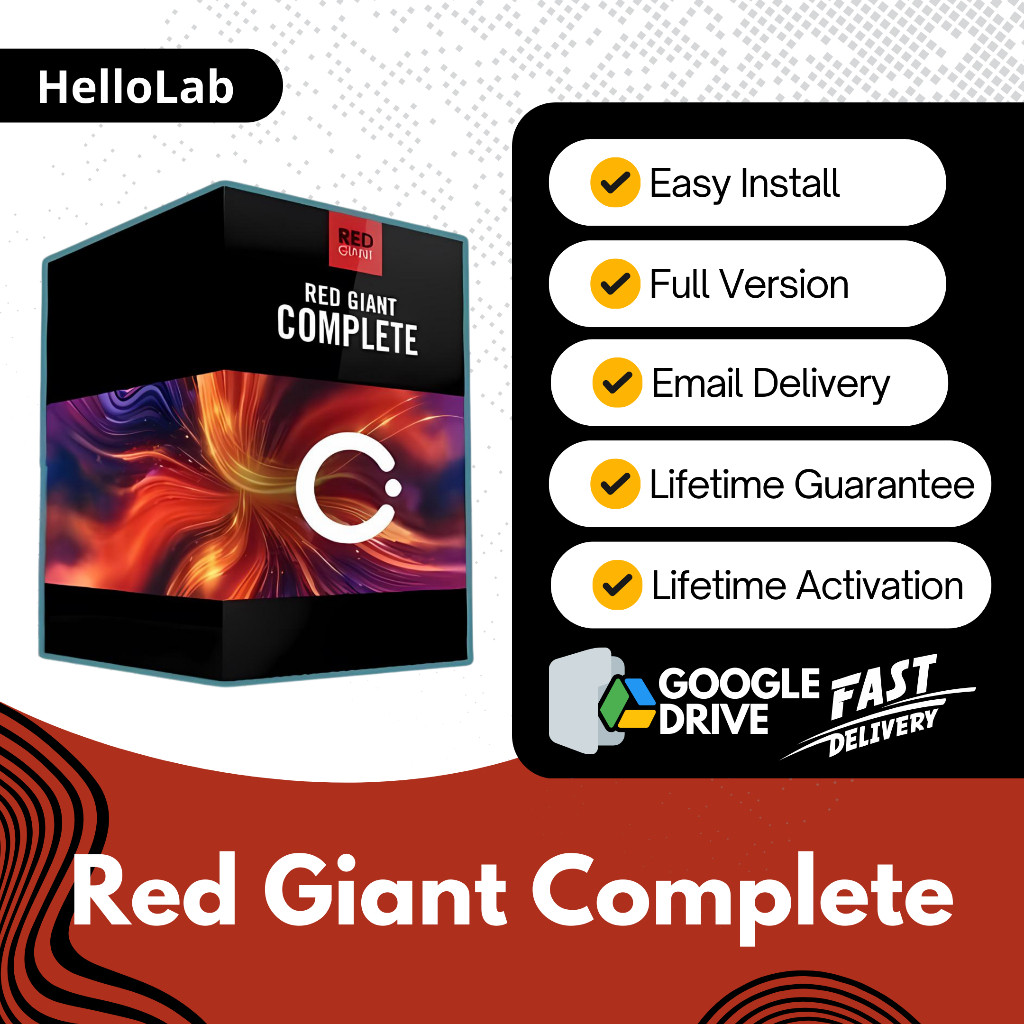 Jual (WIN/MAC) Red Giant Complete v2024.1 - Magic Bullet/Trapcode Suite/Universe/VFX Suite Full ...